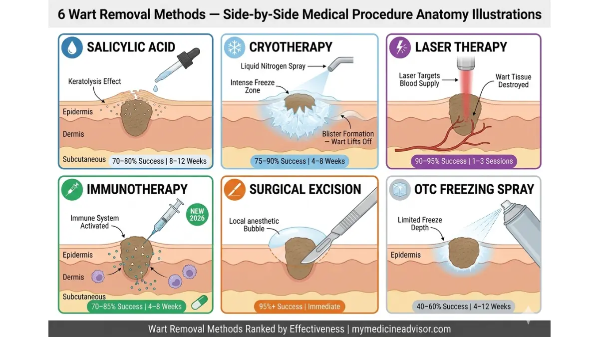 Wart Removal 2026: Which Method Works Fastest by Type