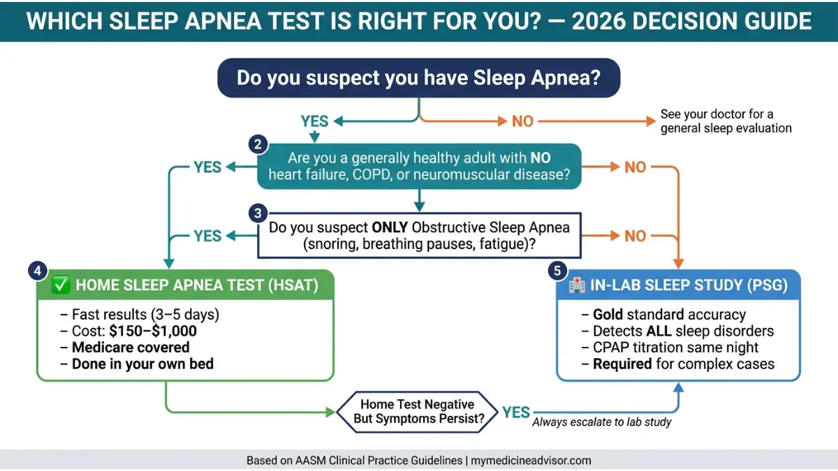 Home Sleep Apnea Test vs. Lab Study: Which Do You Need? 2026