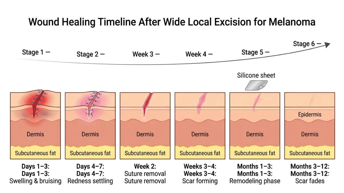 Wide Local Excision Melanoma: Margins, Scars and Recovery